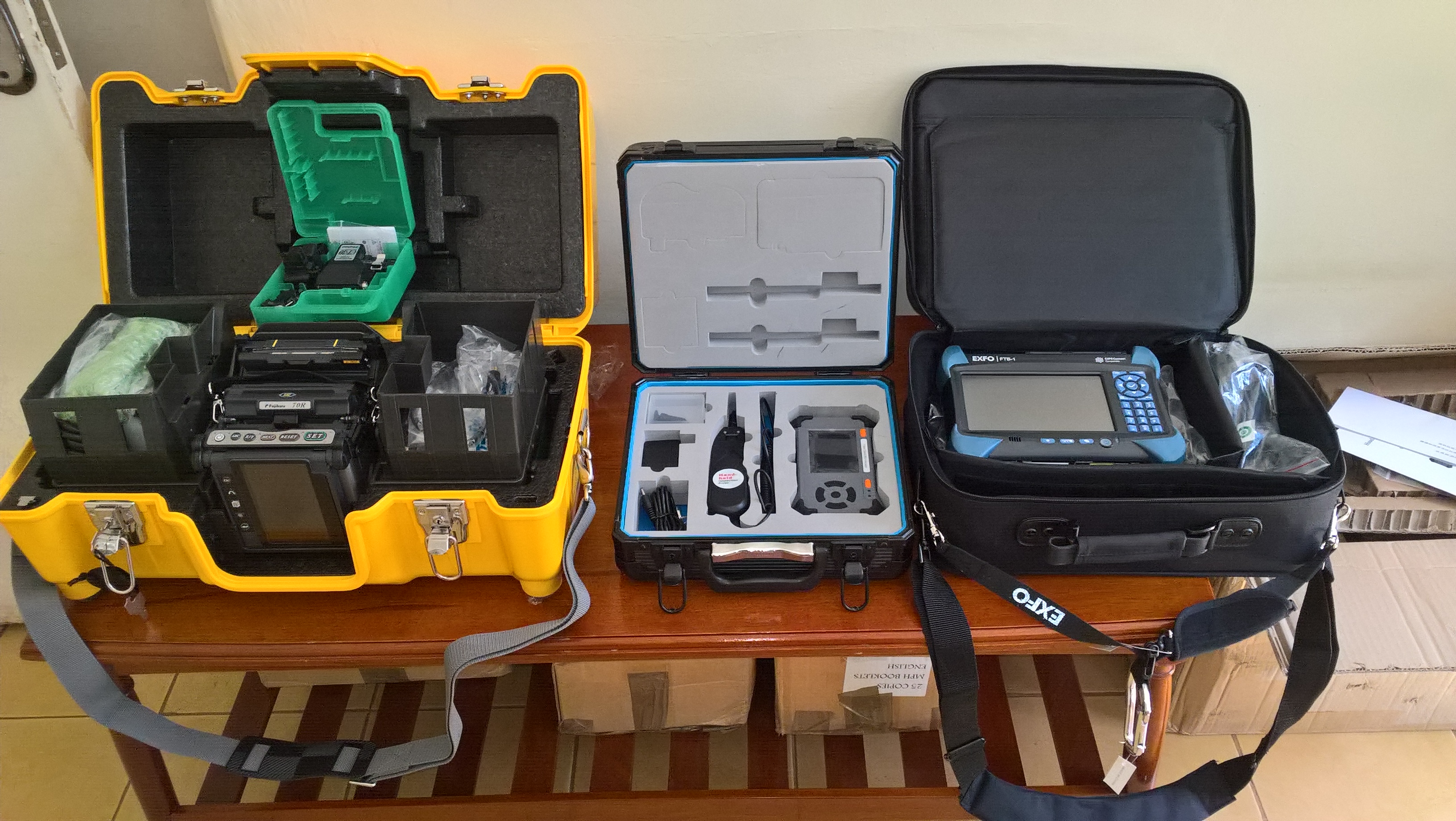 AFRALTI Acquires New Fiber Optic Training Equipment: Splicing Machine ...