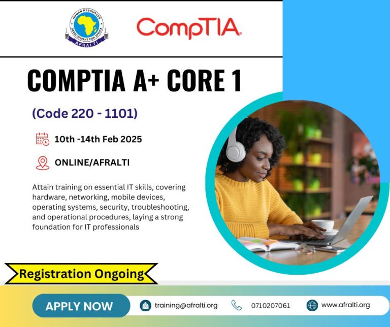 COMPTIA A+ CORE 1 COURSE – AFRALTI